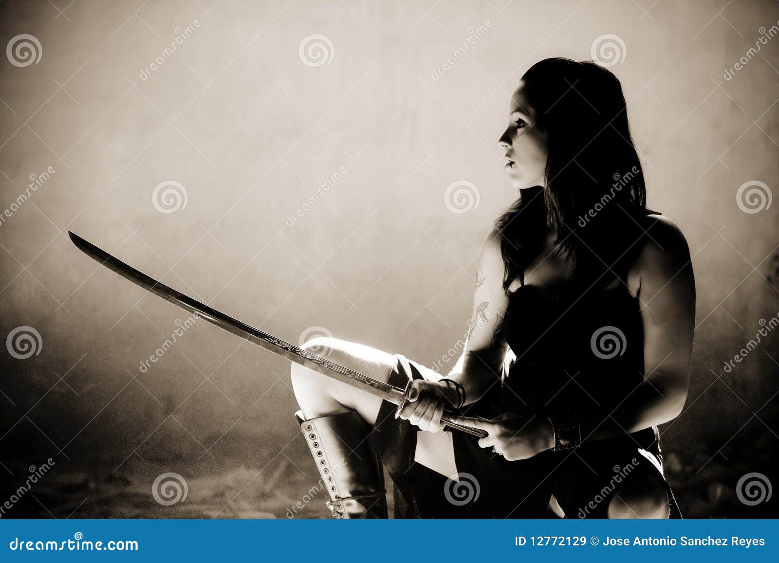 Anger Man, Warrior Young Covered In Mud Royalty-Free Stock Photo ...