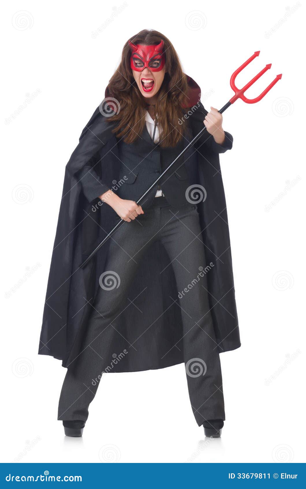 Female Wearing Devil Costume Stock Image - Image of beautiful, hell ...