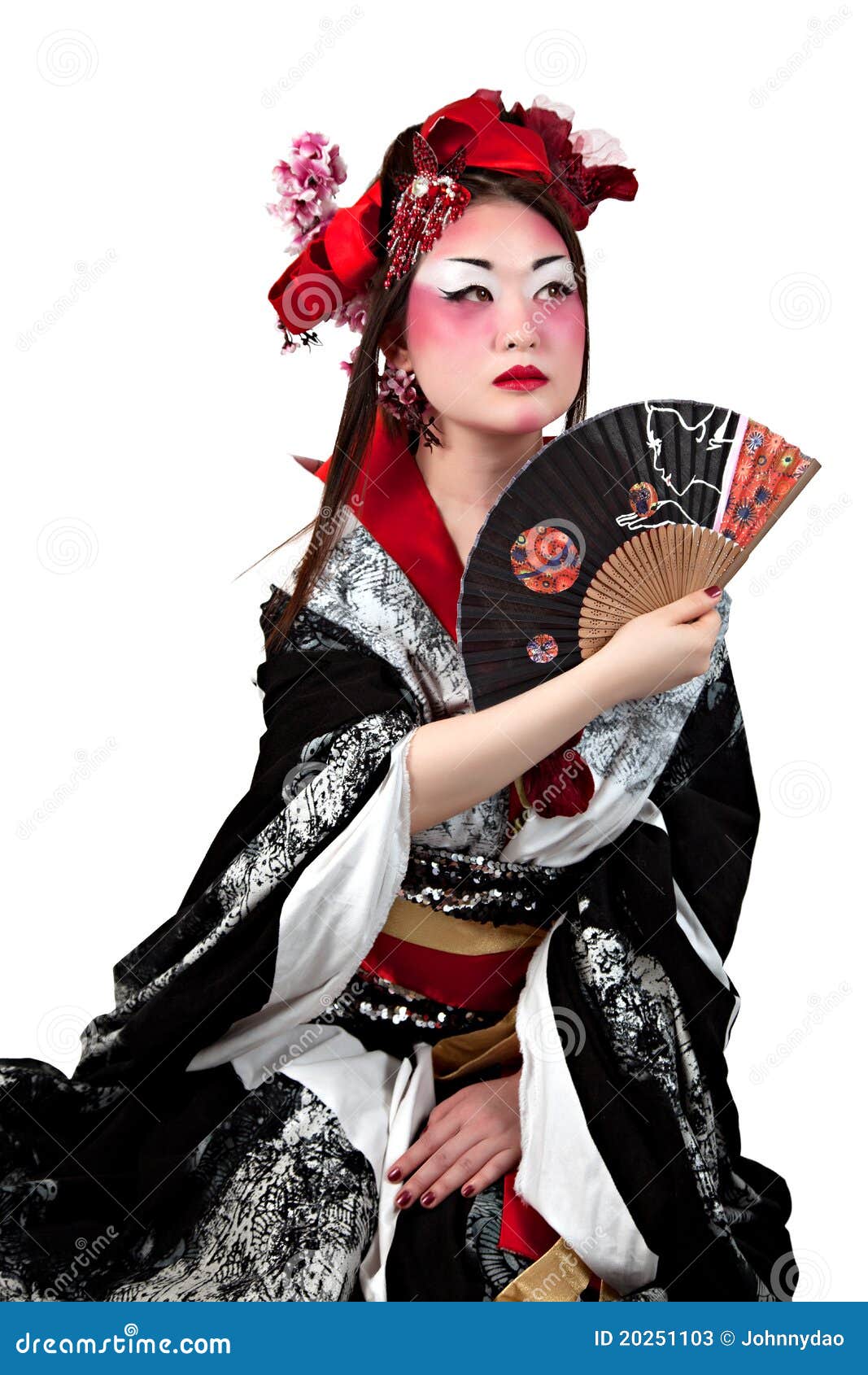 Female Wearing a Japanese Kimono Stock Image - Image of japanese ...