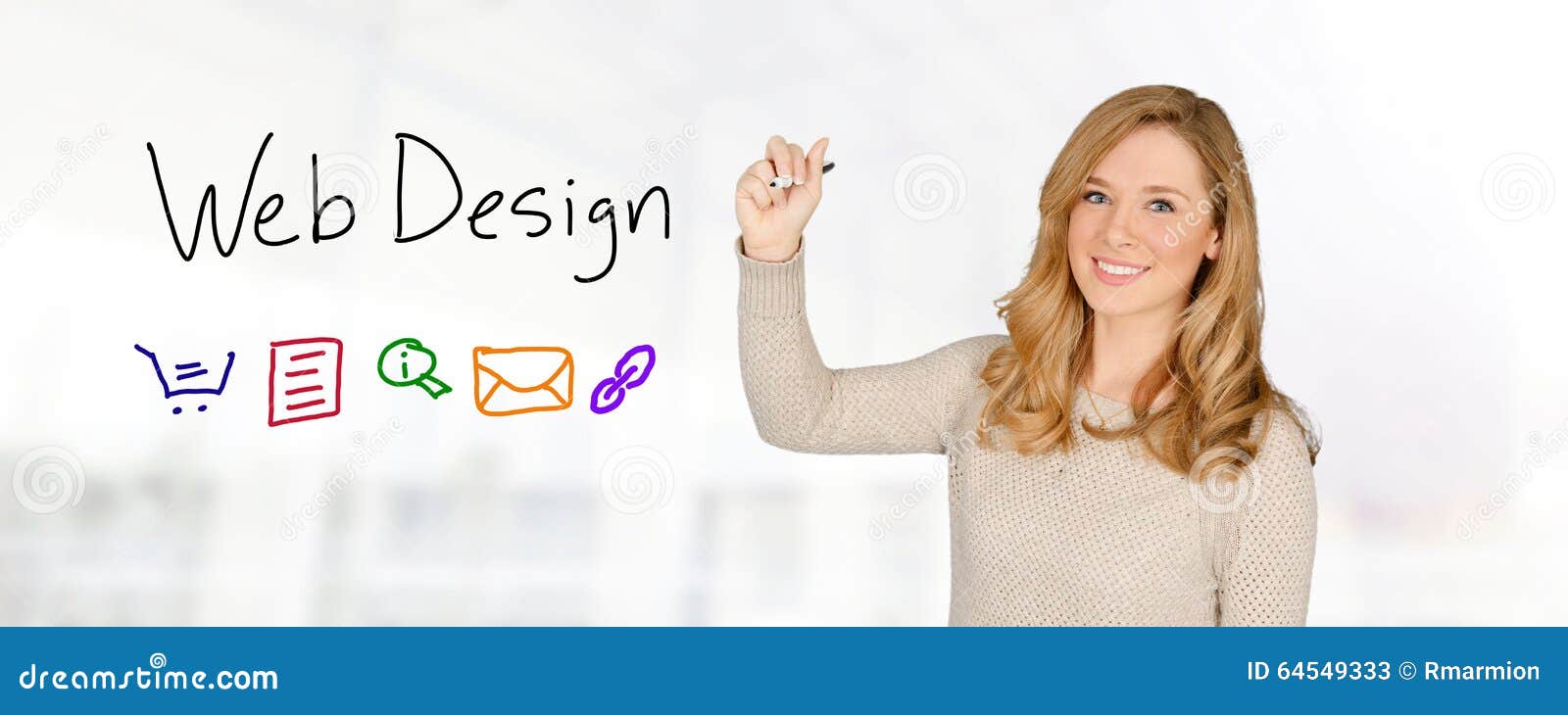 Female Web Designer stock image. Image of work, businesswoman - 64549333