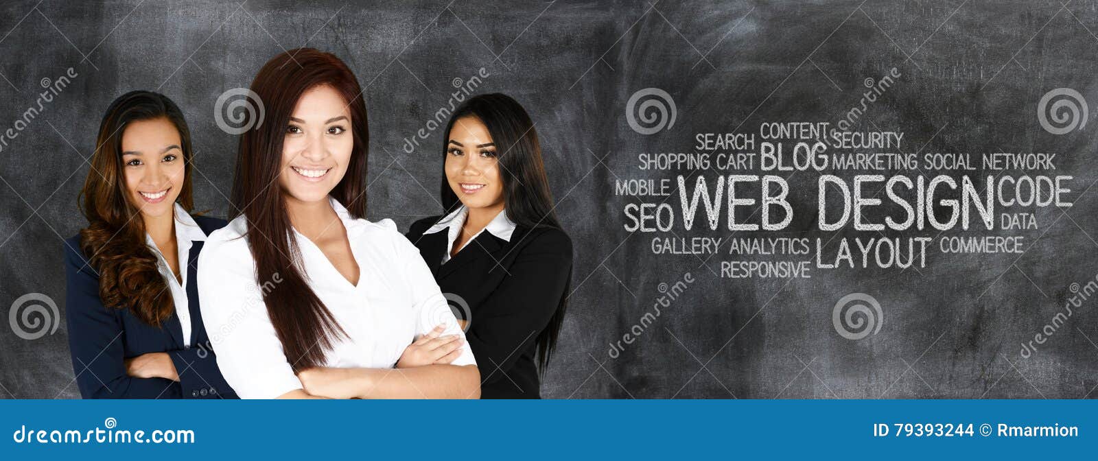 Female Web Designer stock photo. Image of company, work - 79393244