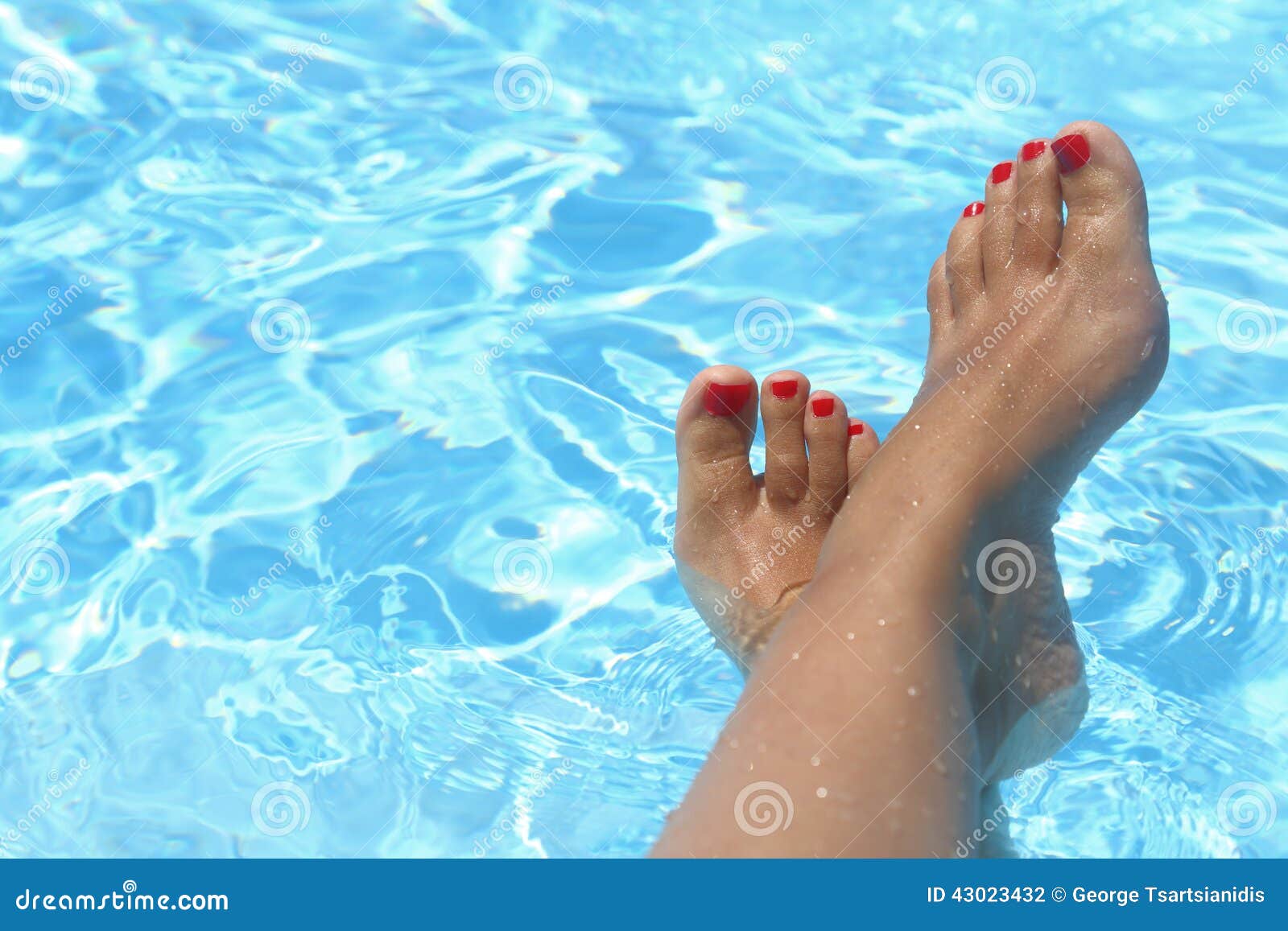 Female wet feet stock photo. Image of resort, recreational - 43023432