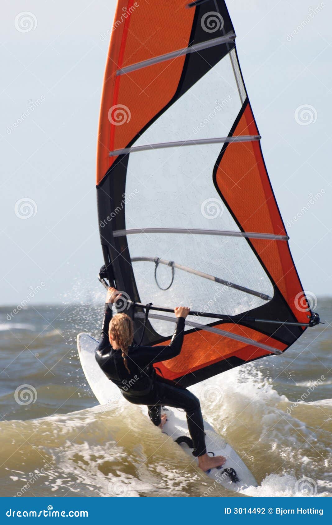 Female windsurfing stock photo. Image of risk, relaxation - 3014492
