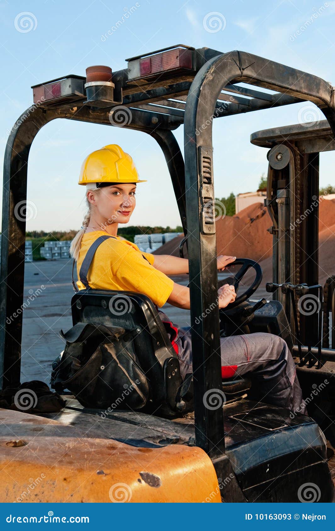 Female worker stock image. Image of logistics, factory - 10163093
