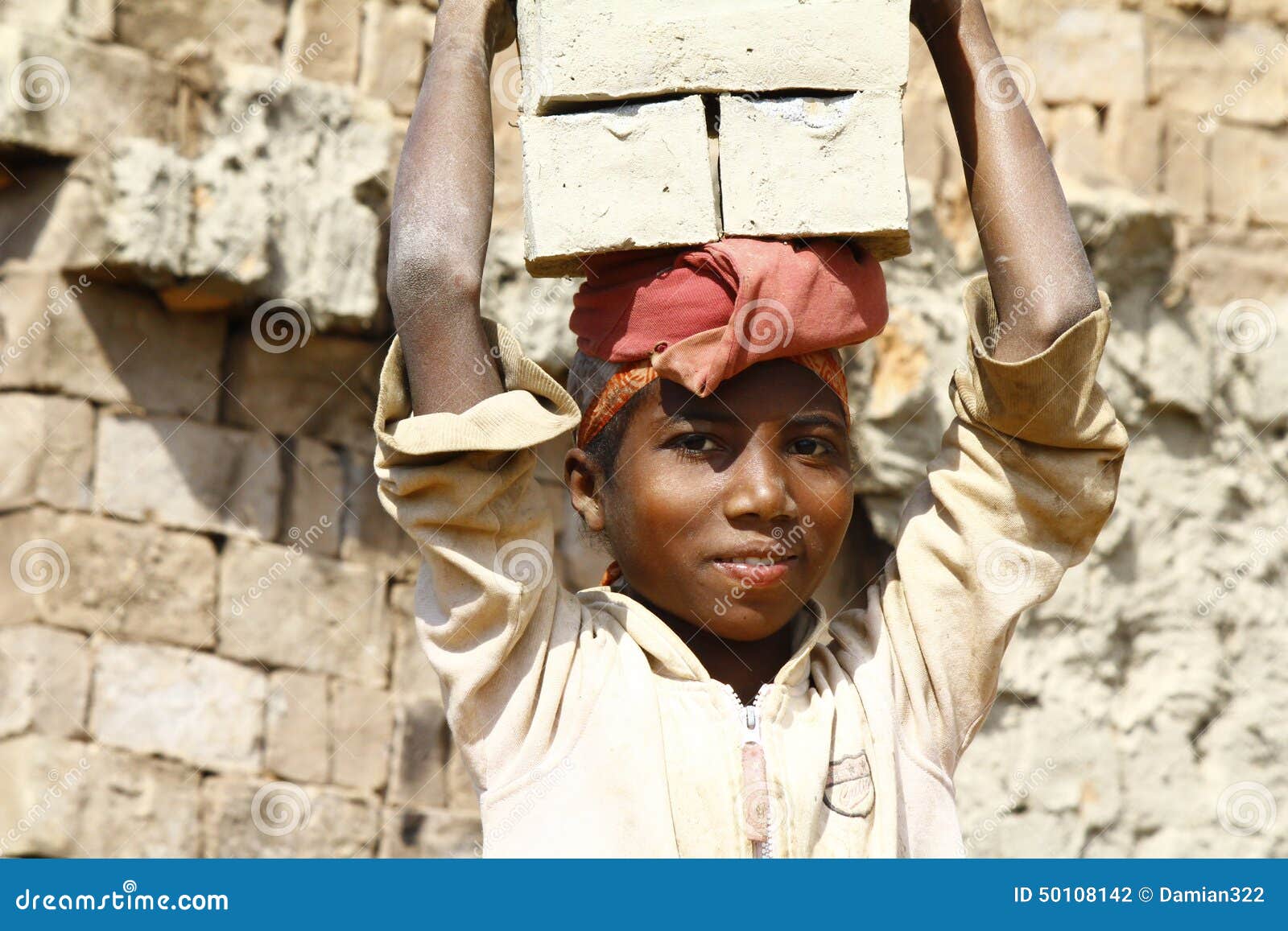 Female worker carry bricks stock photo. Image of brick - 50108142