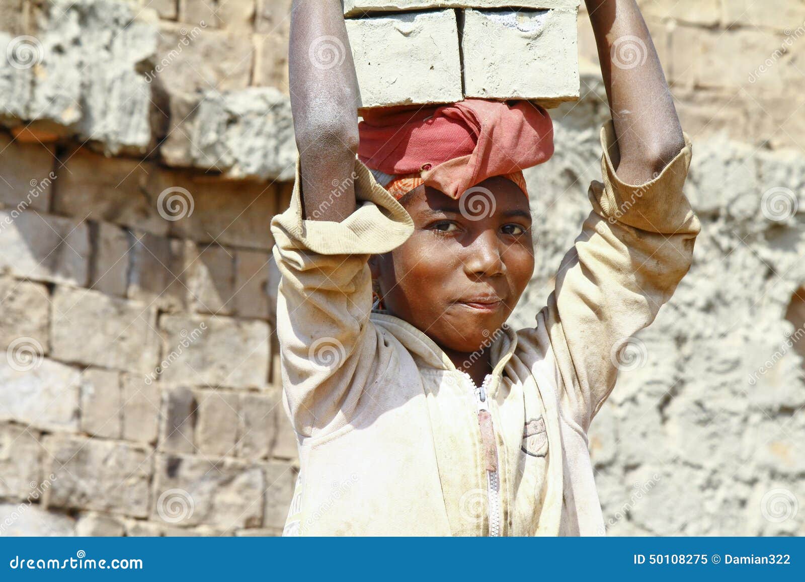 Female worker carry bricks stock image. Image of carrying - 50108275
