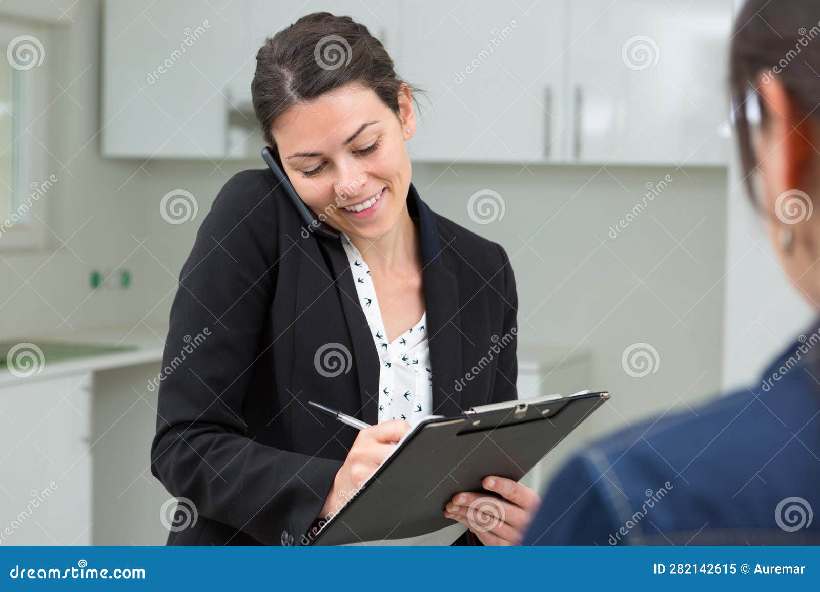 Female Worker Signing Contract Stock Image - Image of conviction, paper ...