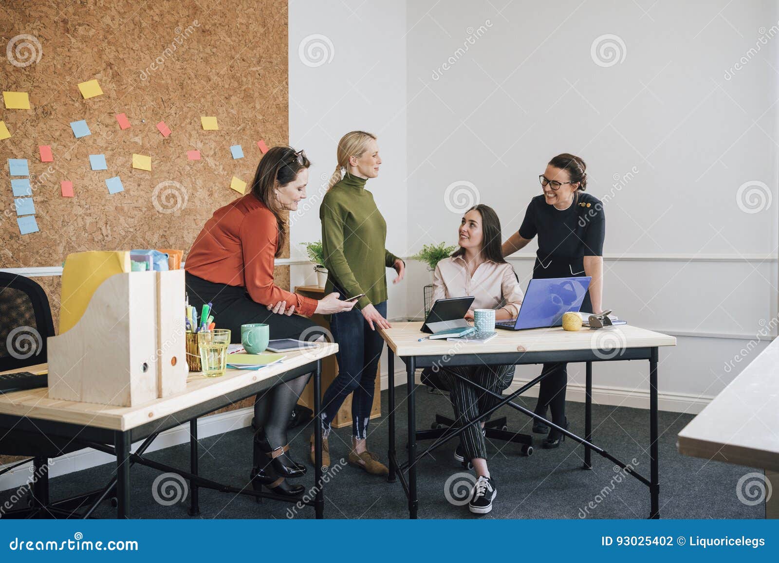 Female Workers in an Office Stock Photo - Image of finance, mentorship ...
