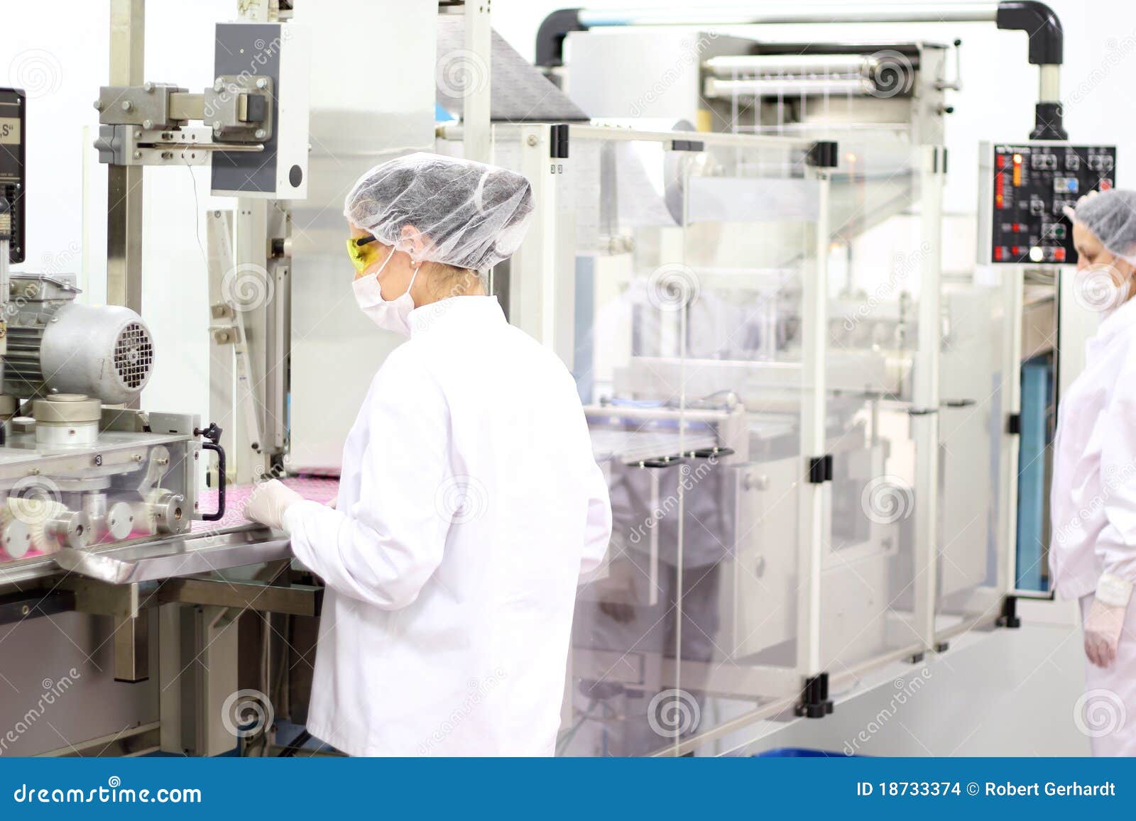 Female Workers at Pharmaceutical Factory Stock Photo - Image of drugs ...