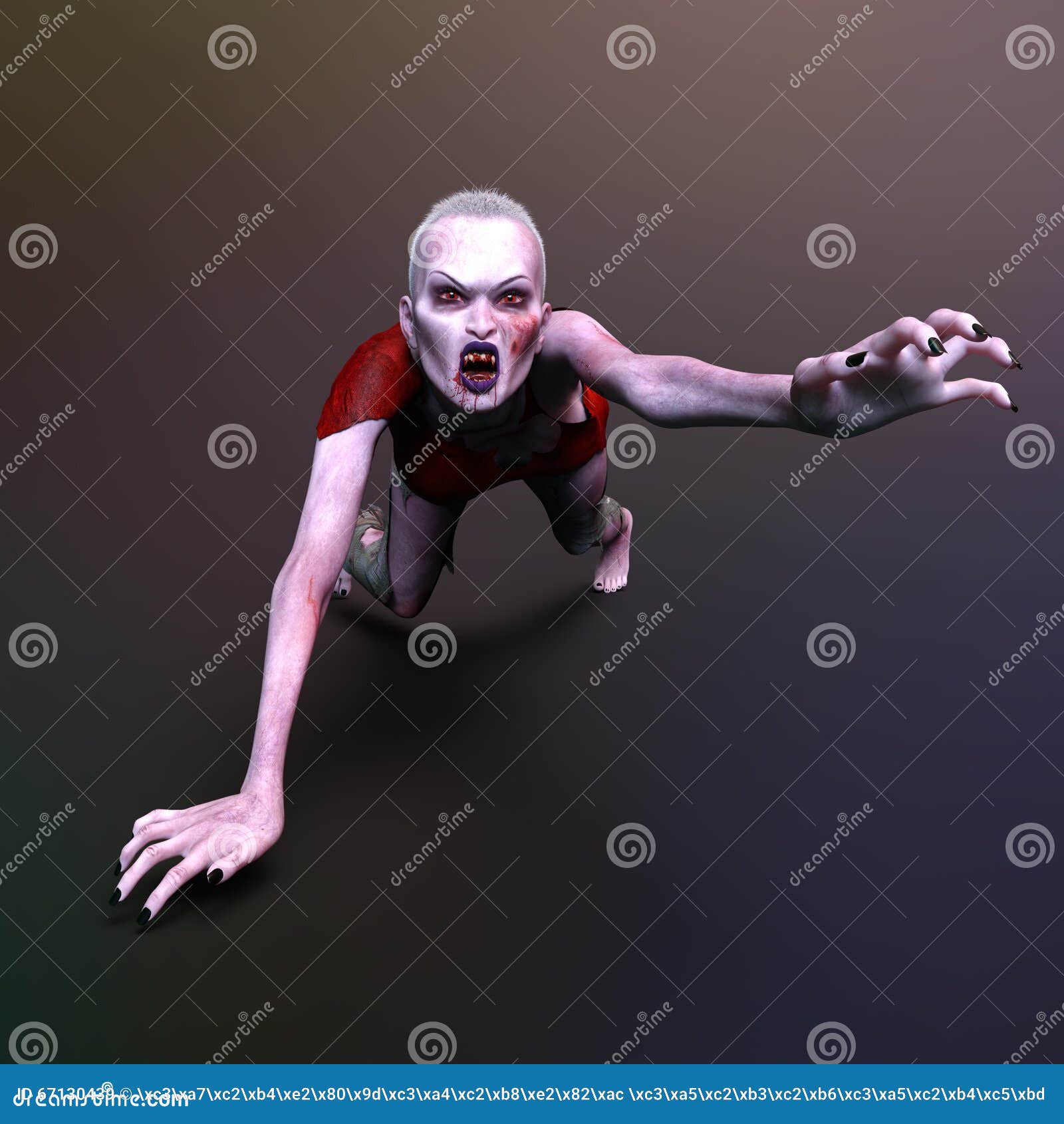 Female zombie stock image. Image of woman, infection - 67130439