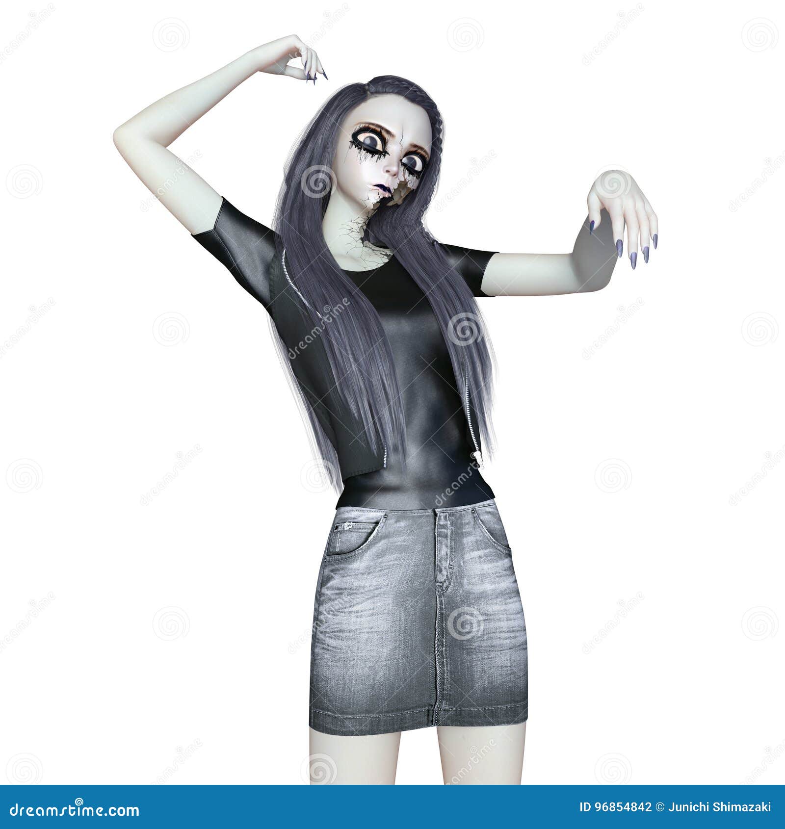 Female zombie stock photo. Image of woman, halloween - 96854842