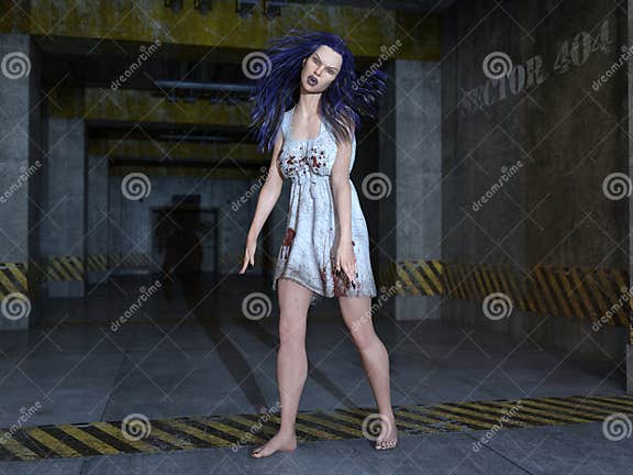 Female zombie stock photo. Image of zombie, research - 57472958
