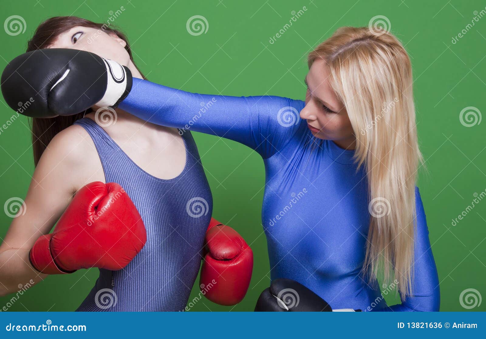 Females boxing stock photo. Image of women, fear, workout - 13821636