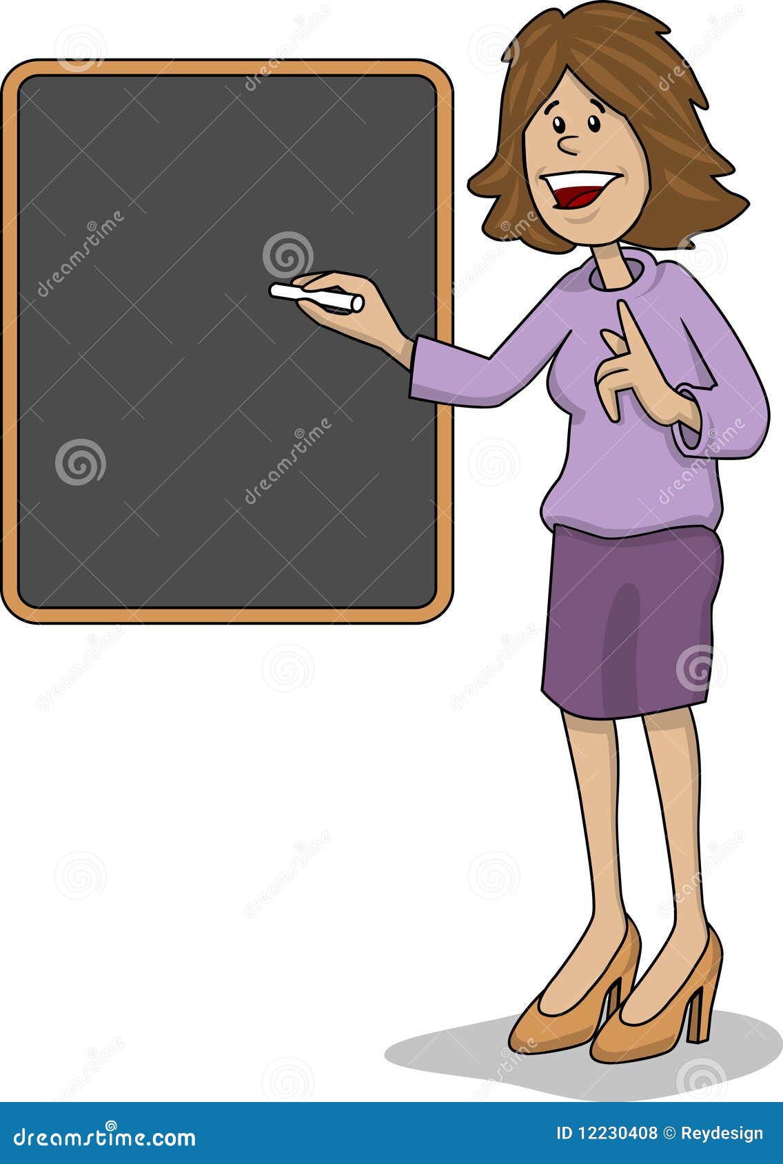 Femelle de professeur illustration de vecteur. Illustration du parler ...