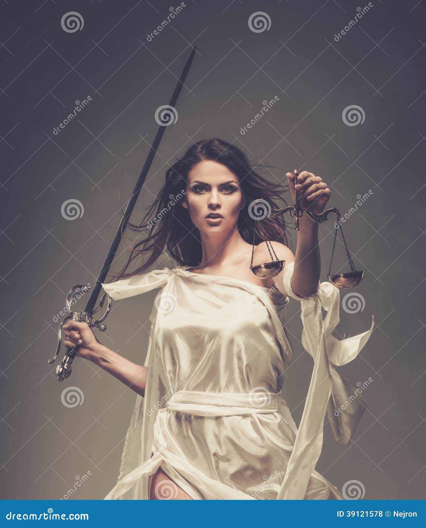 Femida, Goddess of Justice stock photo. Image of innocent - 39121578