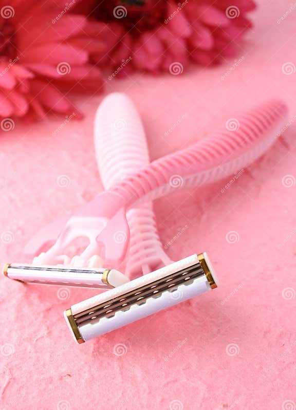 Feminine shaving stock image. Image of blade, female, razors - 1009583
