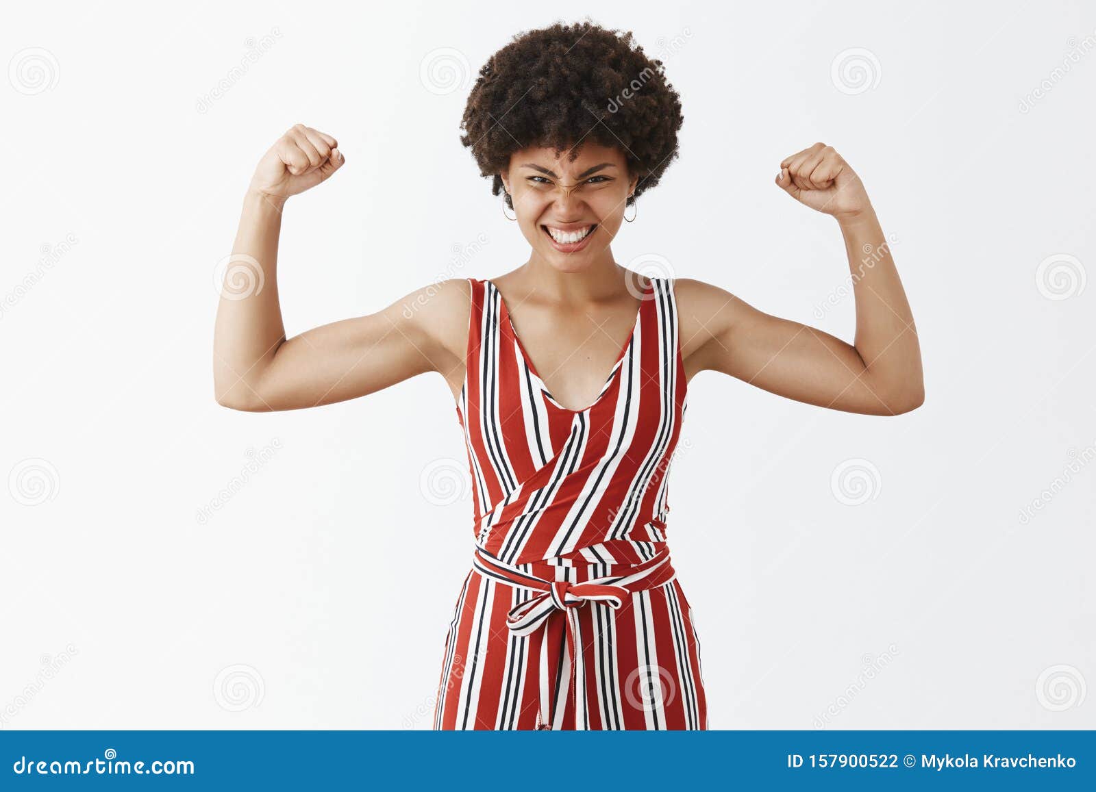 Feminism Is For Strong Women Joyful And Satisfied Good Looking African