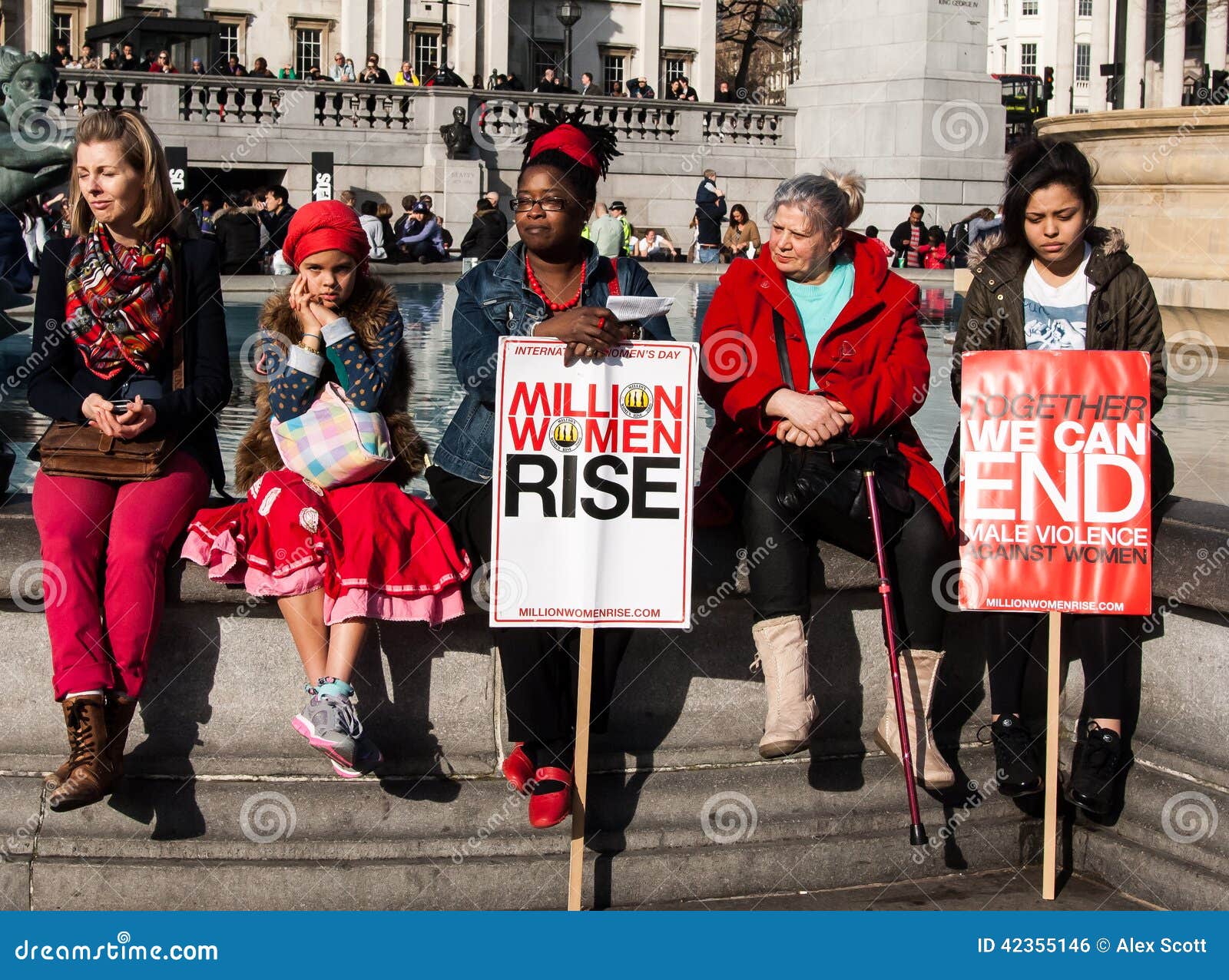 Feminist Campaigners And Protesters At A Rally Editorial Photo Image