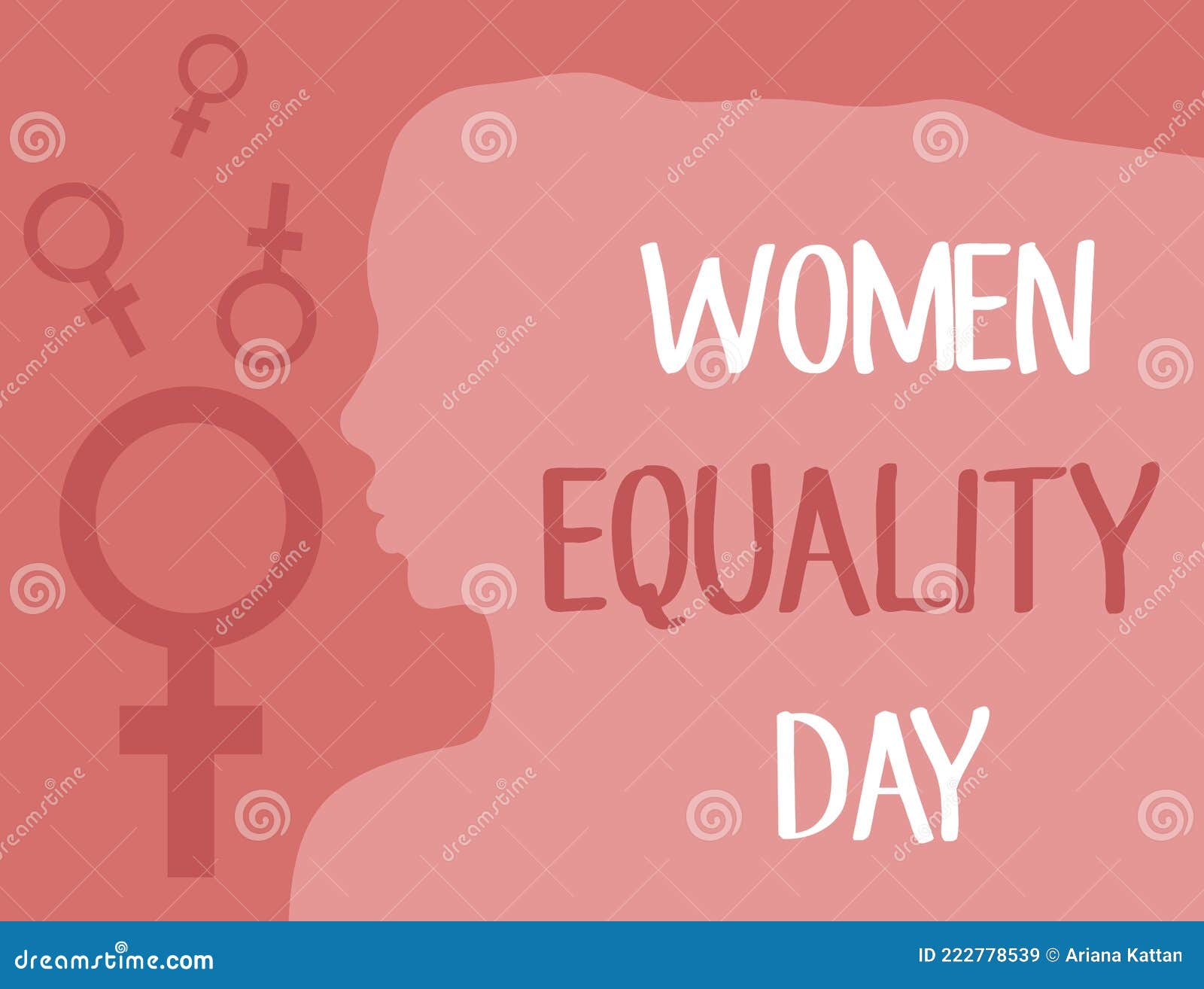 Feministic Illustration Gender Equality Concept International Women
