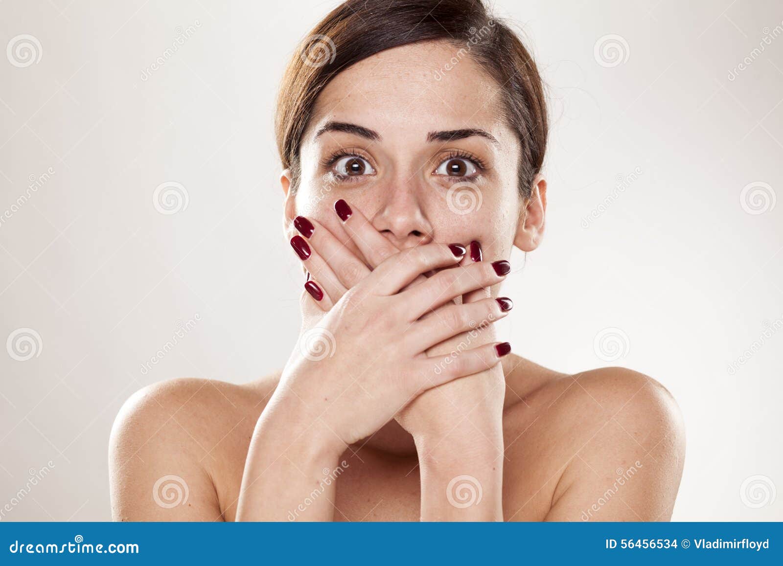 Femme choquée photo stock. Image du expression, tête - 56456534