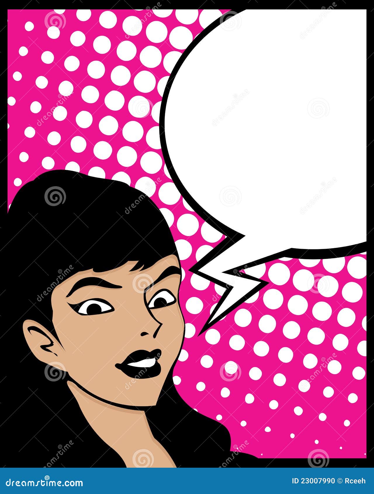 Femme D'art De Bruit De Bulle De La Parole Illustration de Vecteur ...
