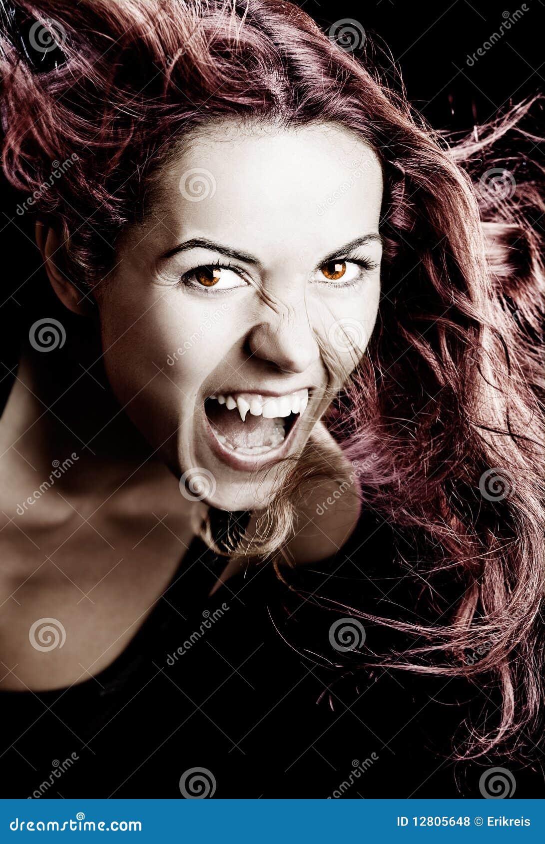 Femme de vampire photo stock. Image du blonde, caucasien - 12805648