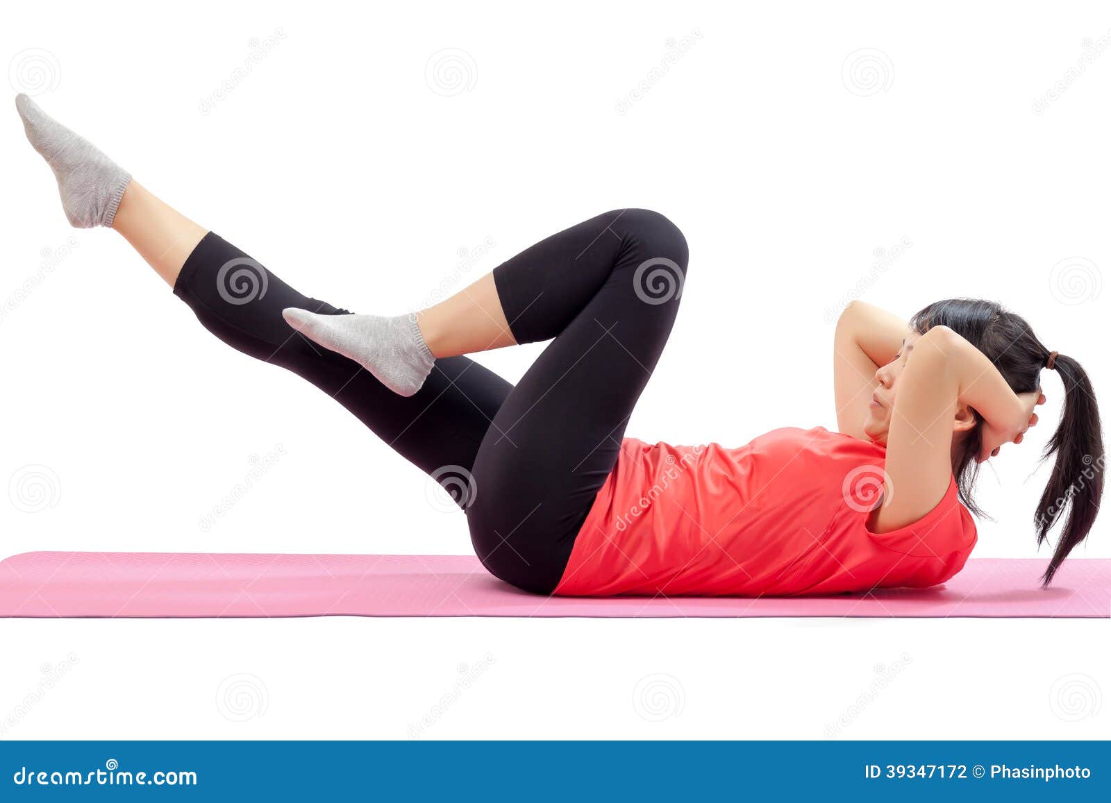 Femme Faisant Des Exercices Abdominaux Photos Stock - Téléchargez 408 ...