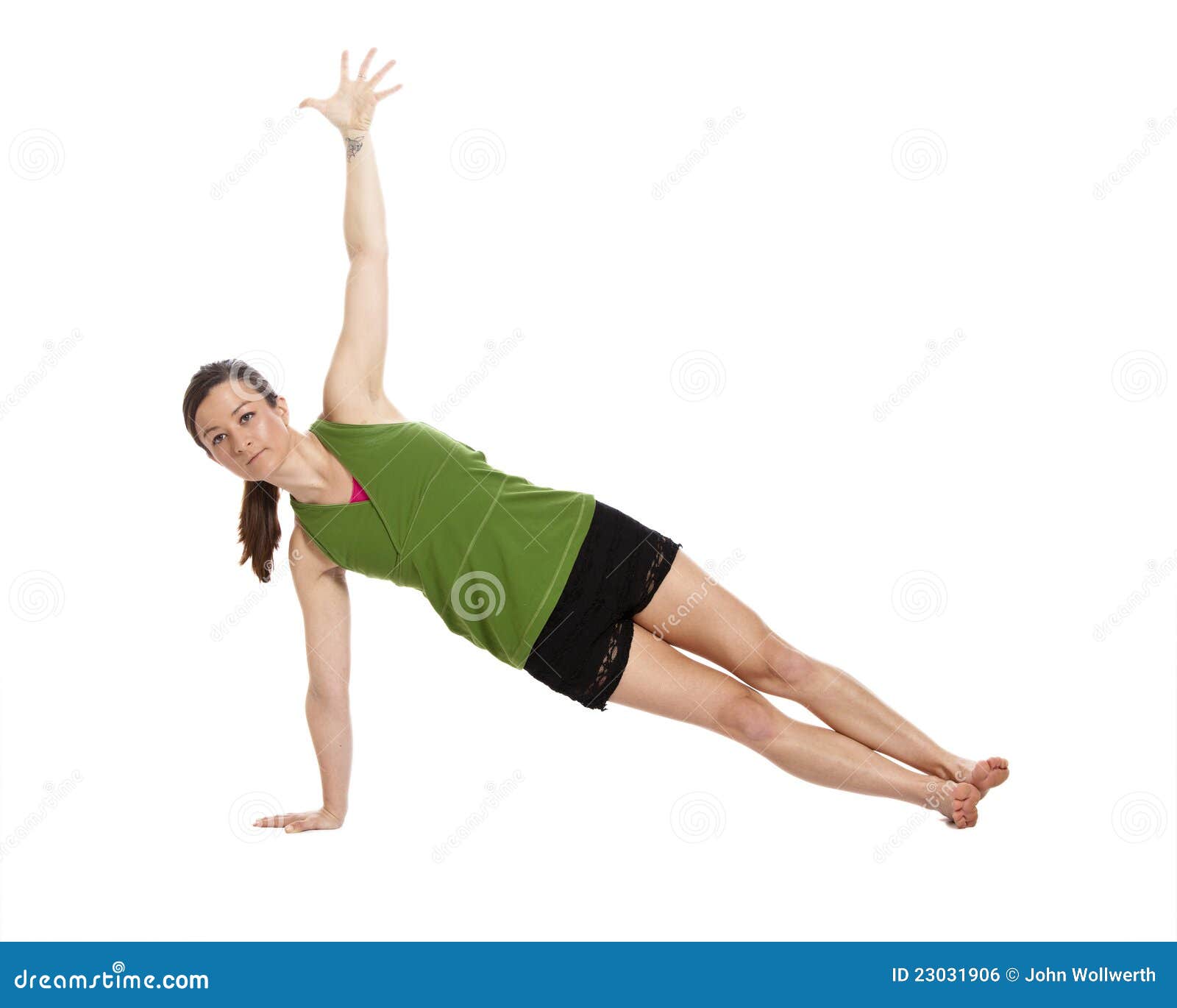 Femme Faisant Le Yoga, Position De Planche Photo stock - Image du ...