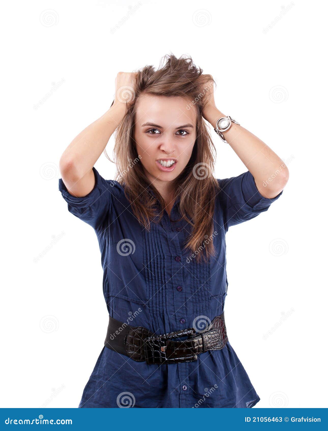 Femme frustrant image stock. Image of regarder, personne - 21056463