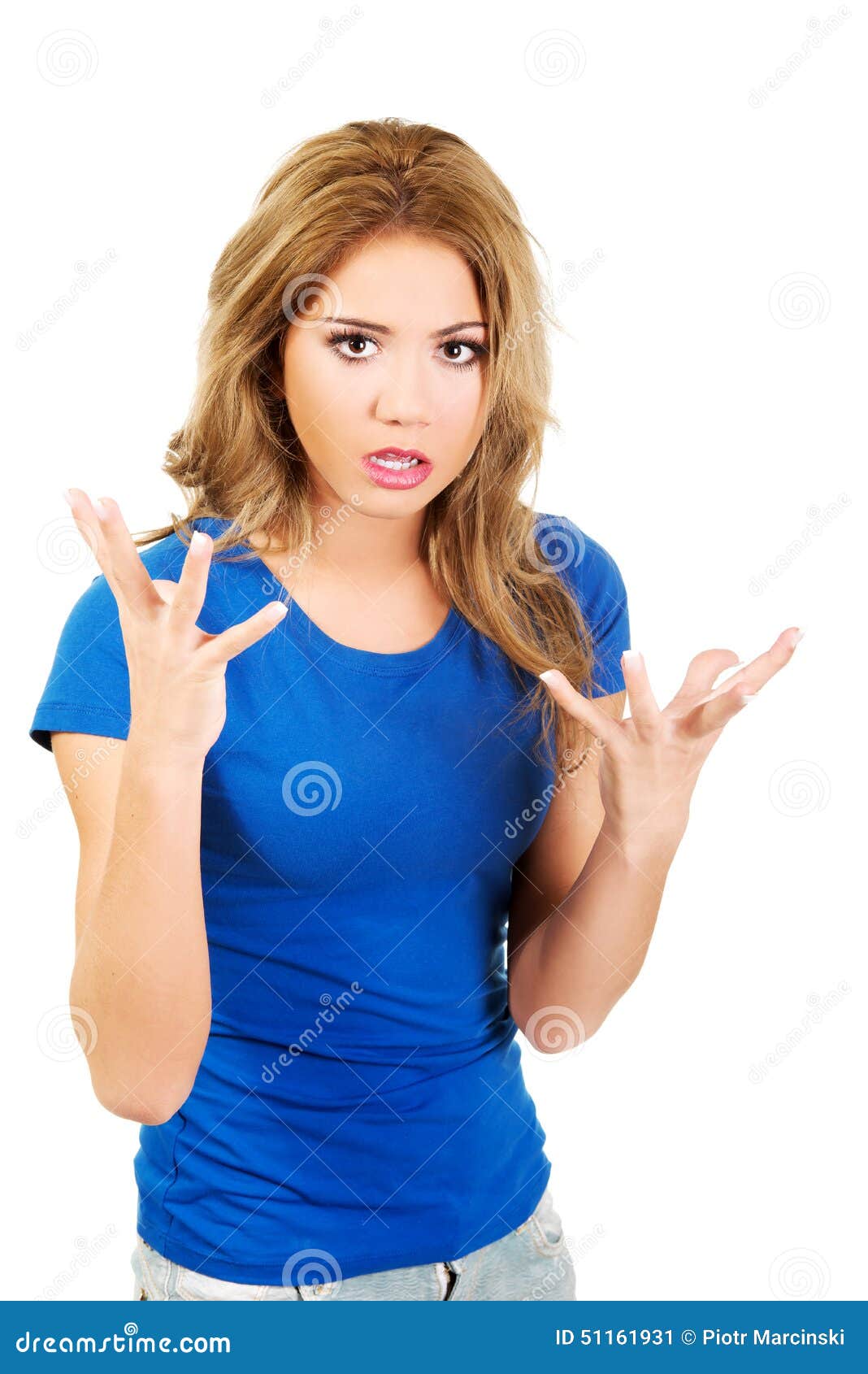 Femme frustrante et fâchée image stock. Image du déception - 51161931