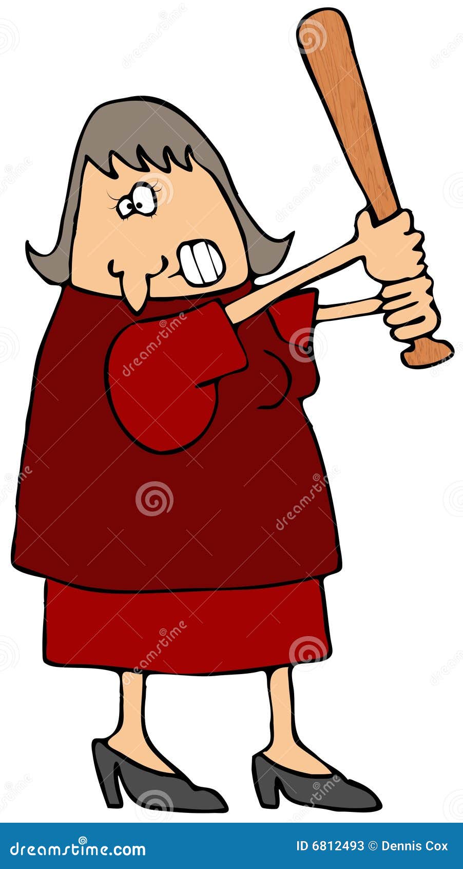 Femme furieux illustration stock. Illustration du femme - 6812493