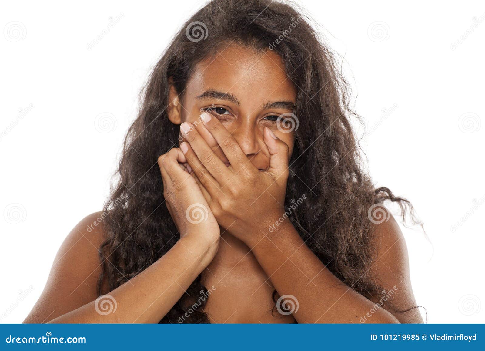 Femme honteuse image stock. Image du fille, regarder - 101219985