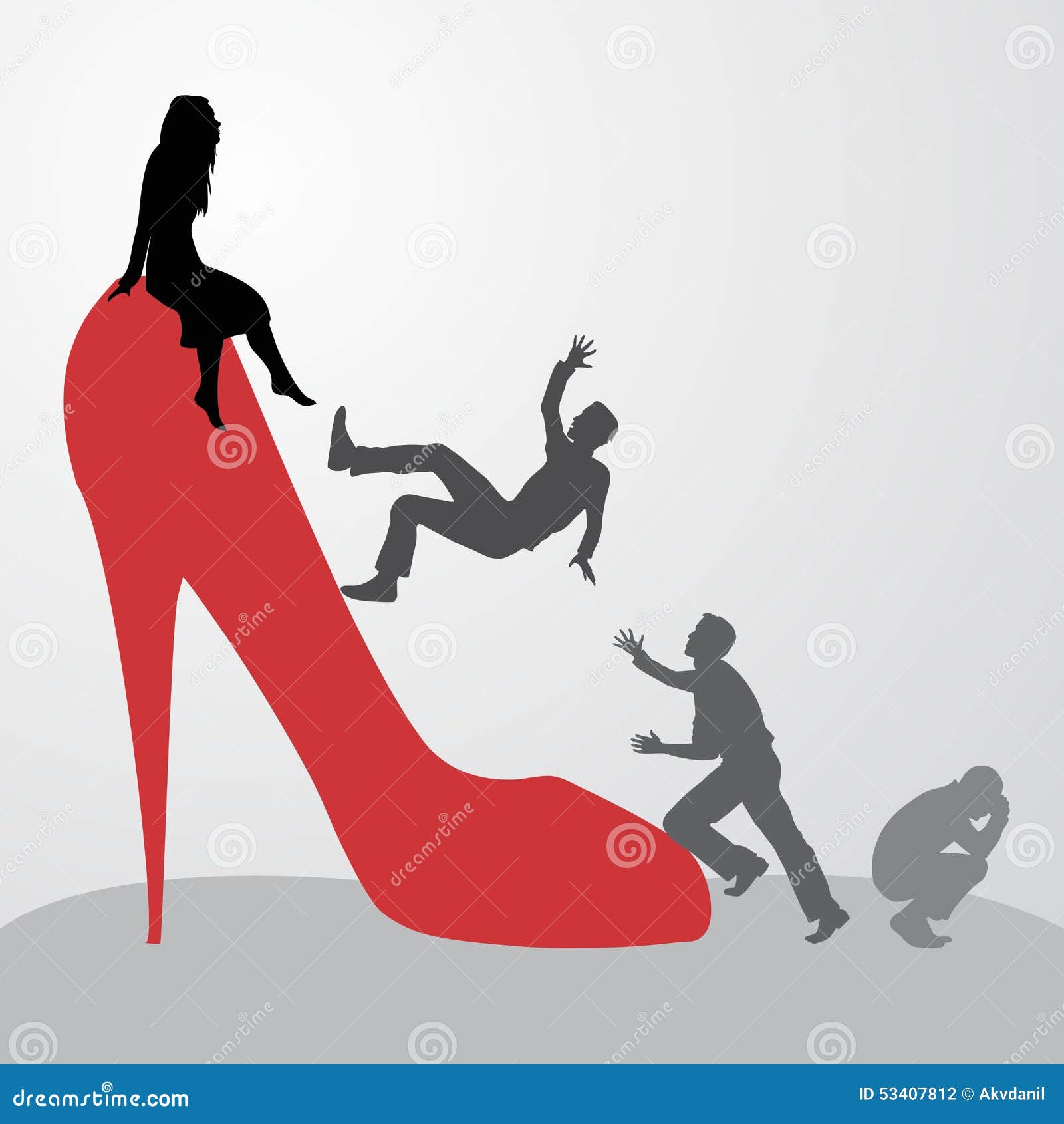 Femme inaccessible illustration de vecteur. Illustration du homme ...