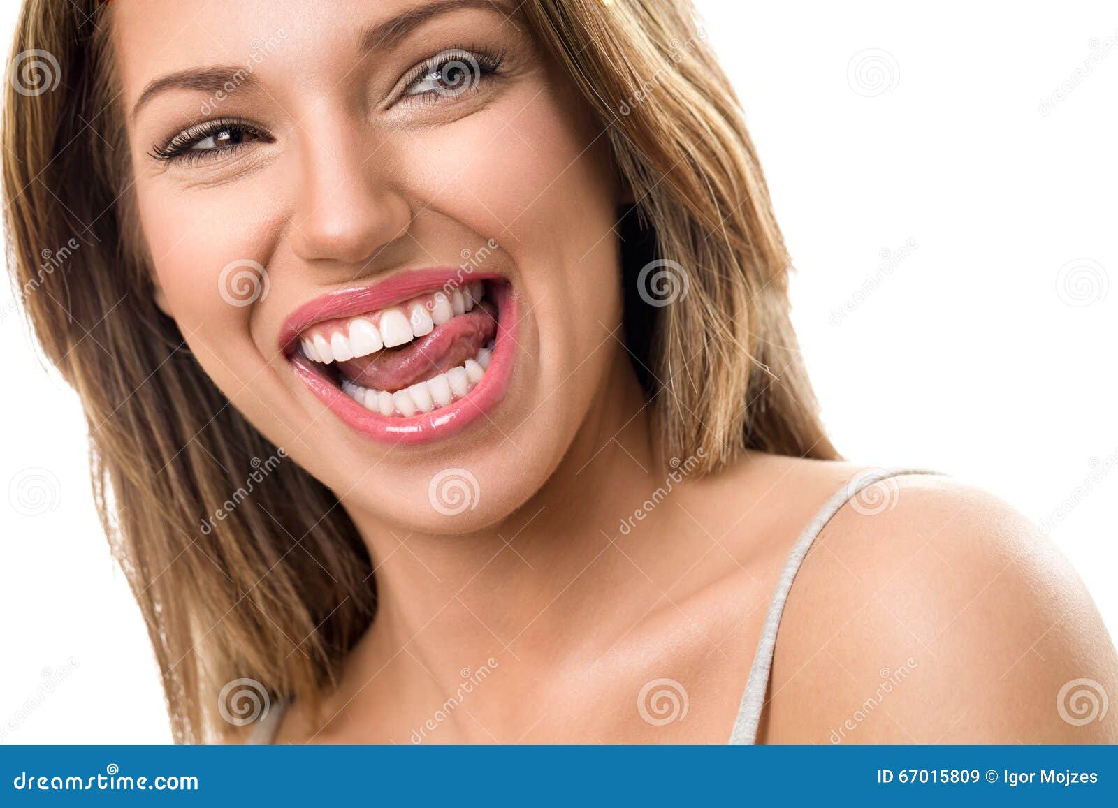 Femme Magnifique Avec De Belles Dents Image Stock Image Du Rire