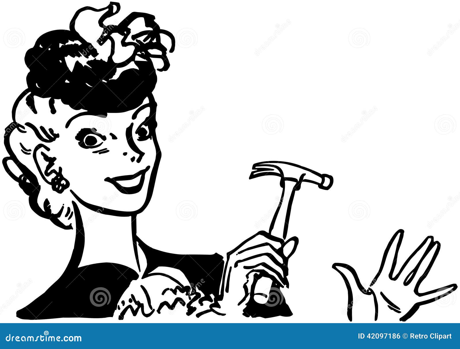 Femme maniable illustration de vecteur. Illustration du beauté - 42097186