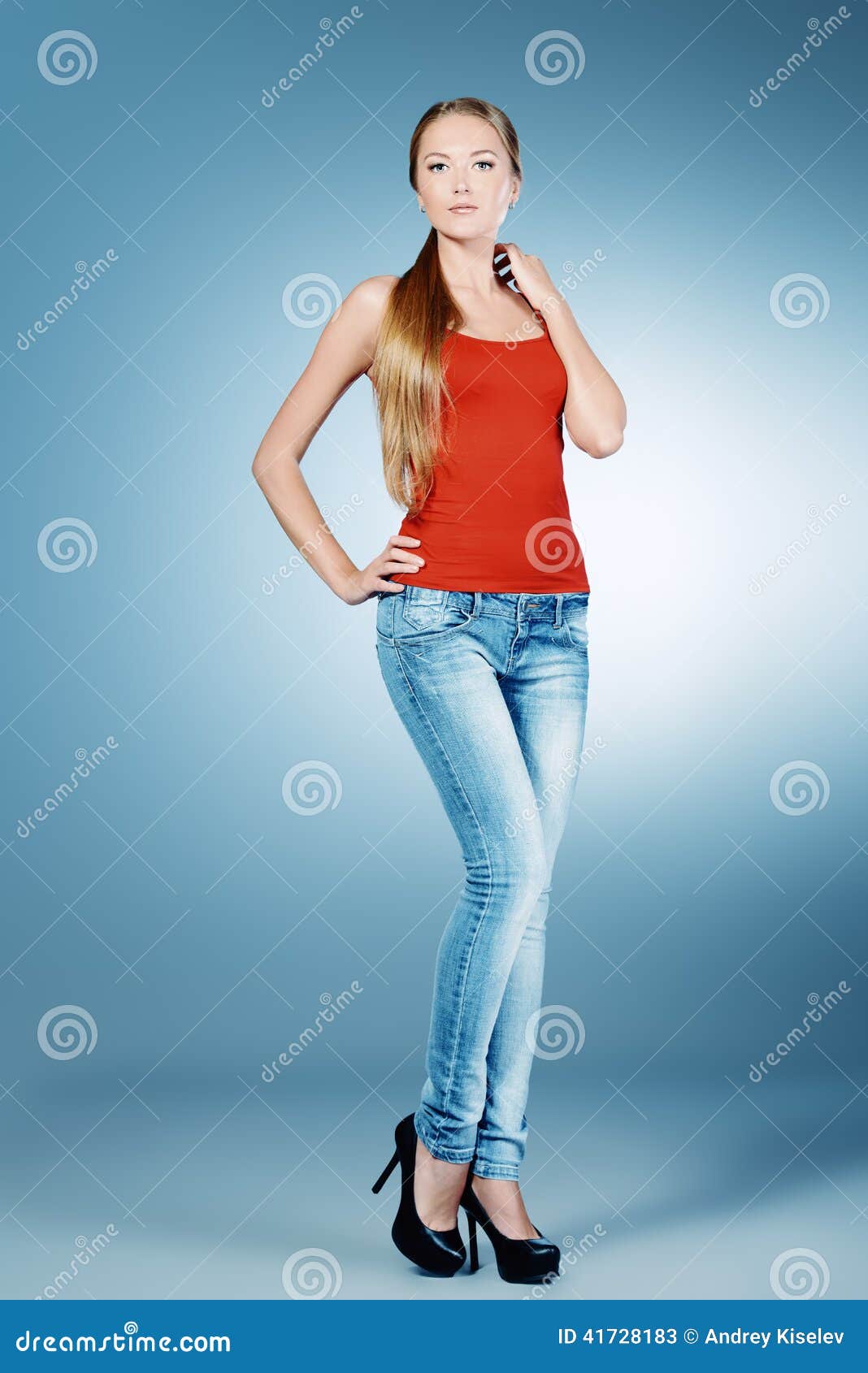 Femme mince image stock. Image du caucasien, personne - 41728183