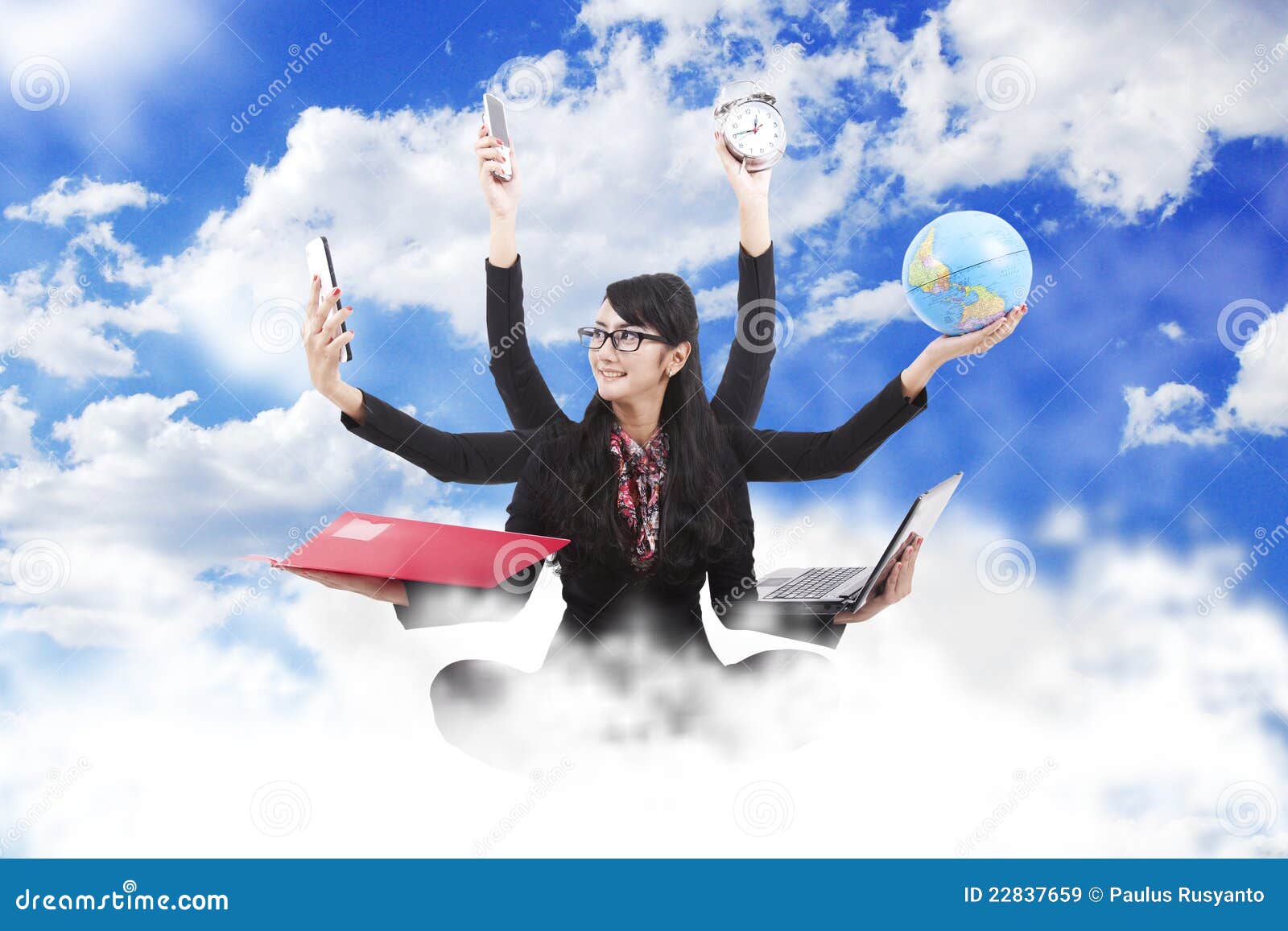 Femme Multitâche D'affaires Image stock - Image du globalisation ...