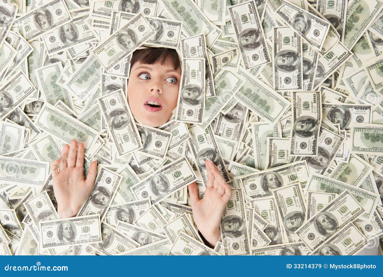 Femme riche. image stock. Image du papier, caucasien - 33214379