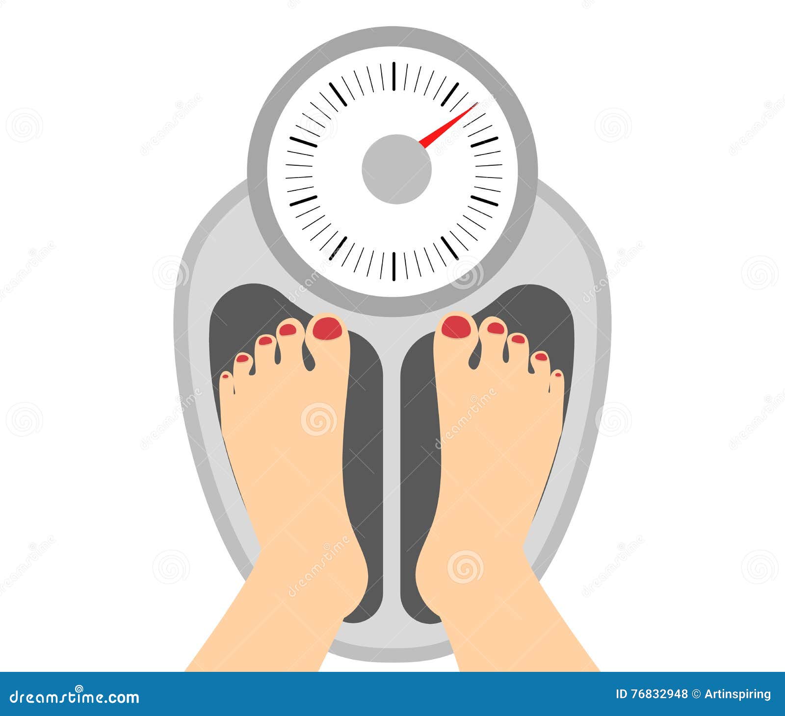 Femme Se Tenant Sur Le Poids Illustration de Vecteur - Illustration of ...