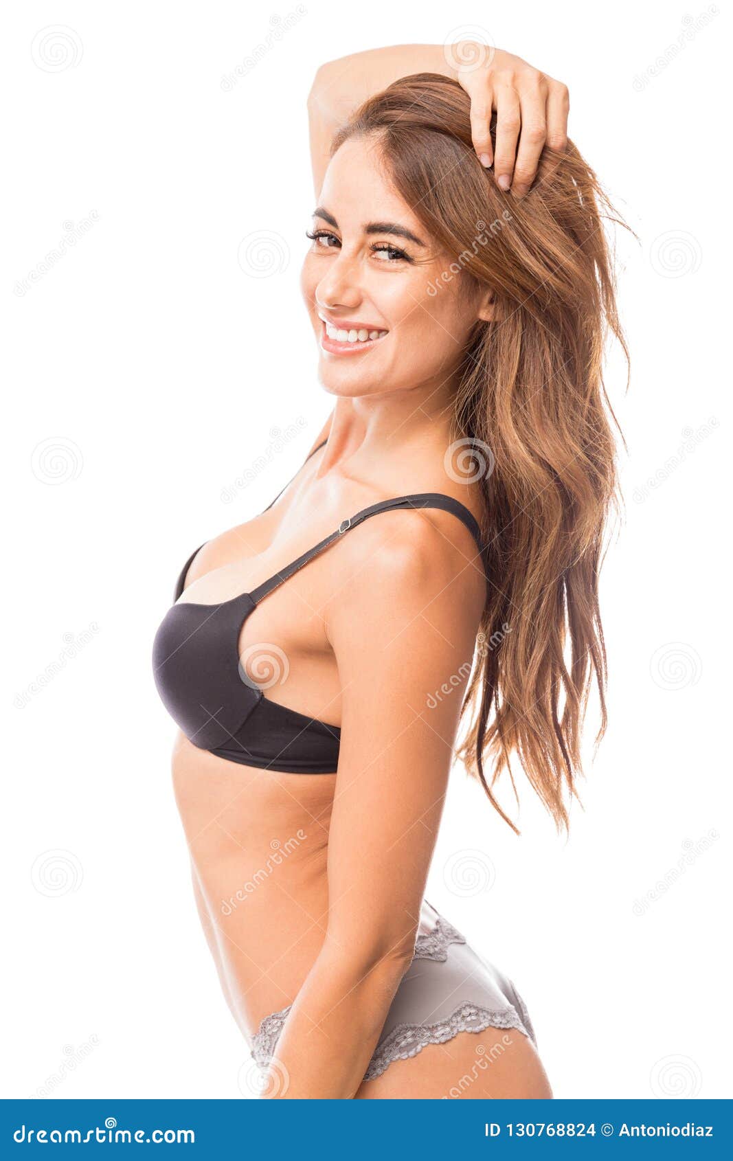 Femme Sexy Avec Le Fuselage Mince Parfait Photo Stock Image Du