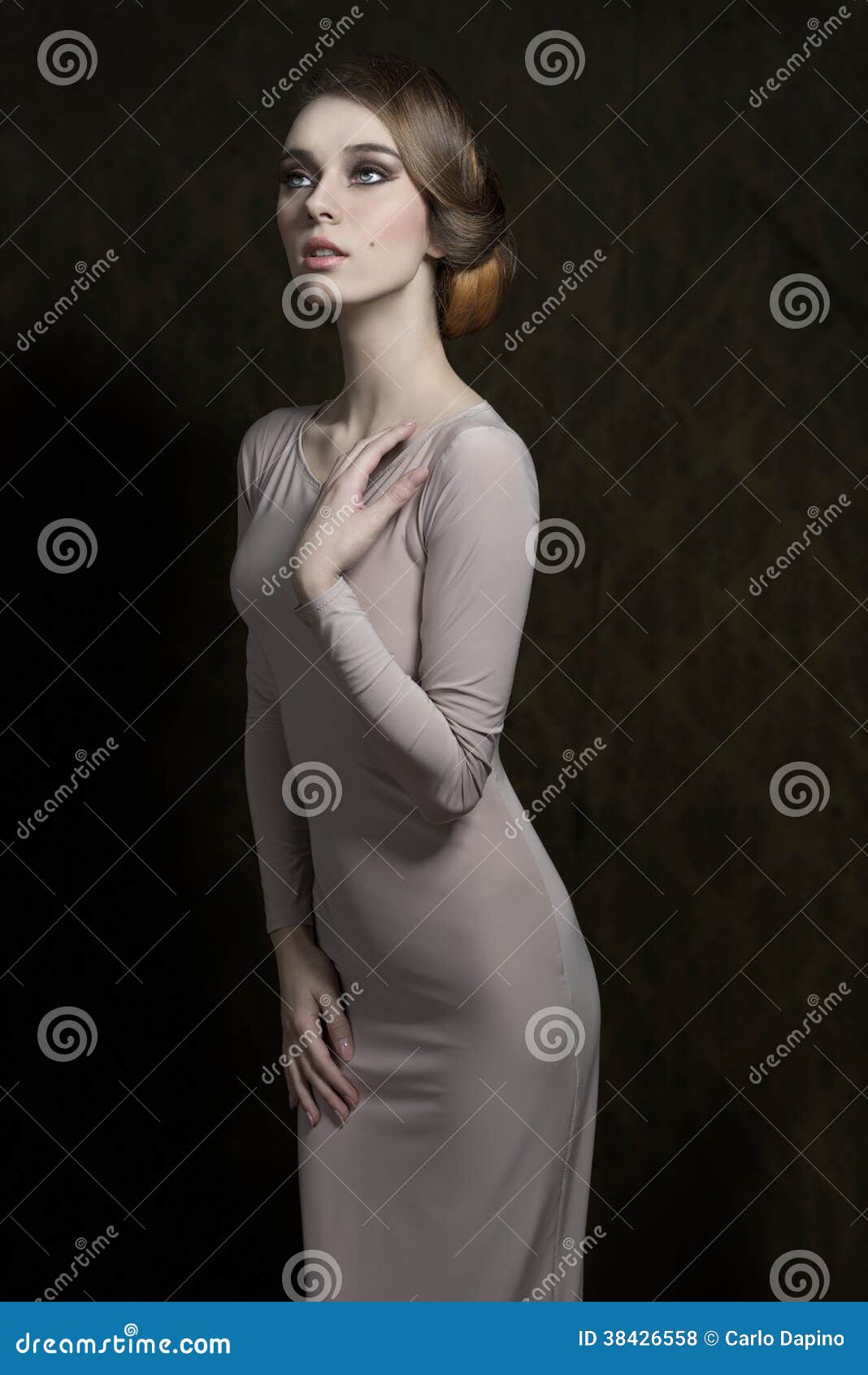 Femme splendide de mode photo stock. Image du brune, attrayant - 38426558