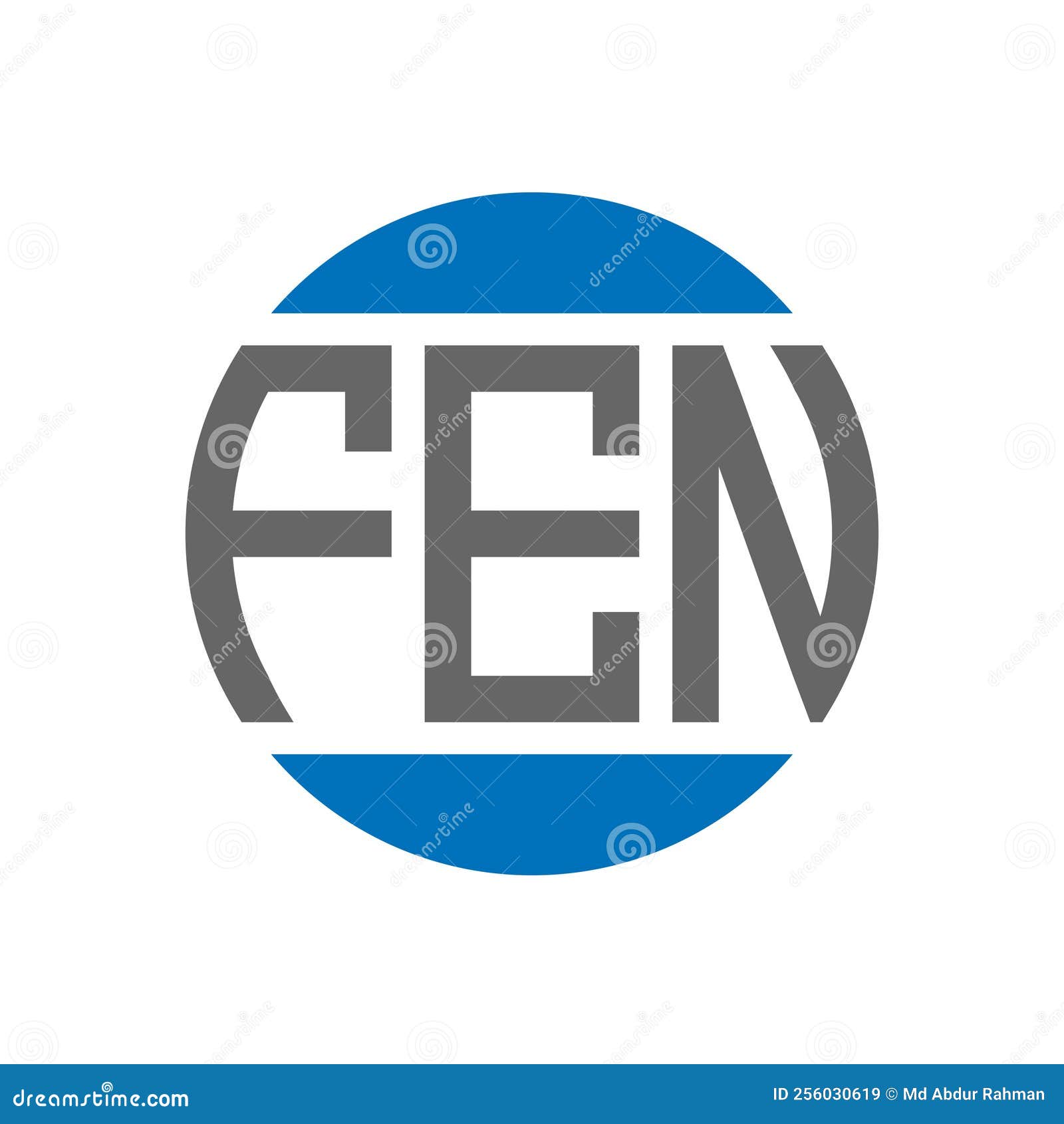 FEN Letter Logo Design On White Background. FEN Creative Initials ...
