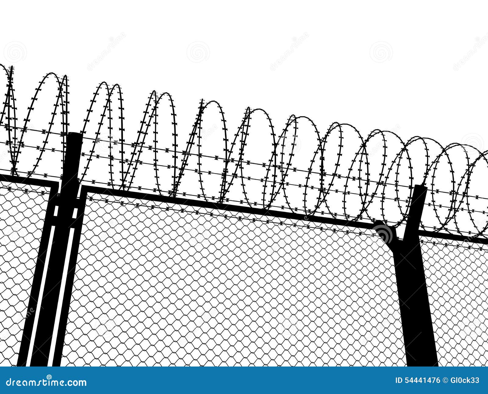 Barbed Wire Fence Drawings