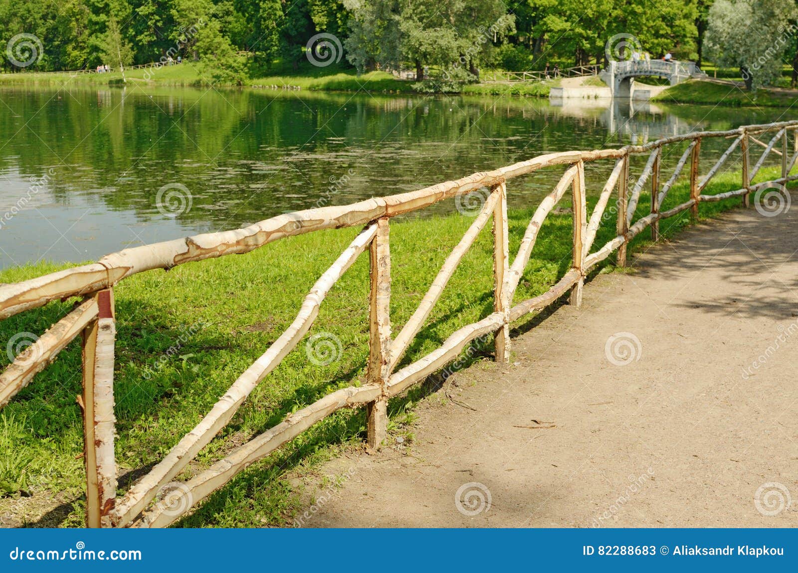 A fence of birch wood. stock image. Image of nature, heat - 82288683