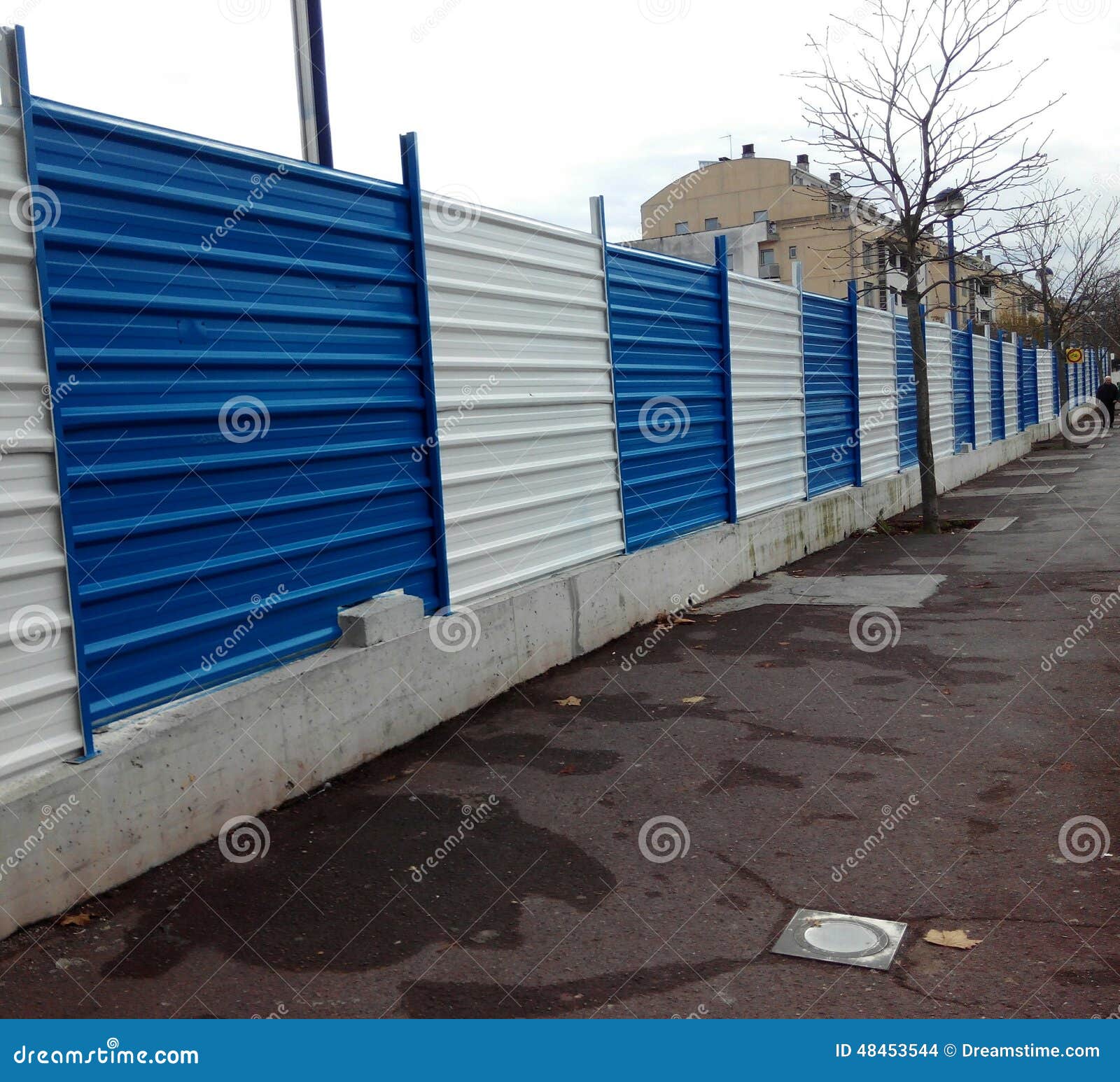 Fence stock photo. Image of blue, fence, color, closing - 48453544
