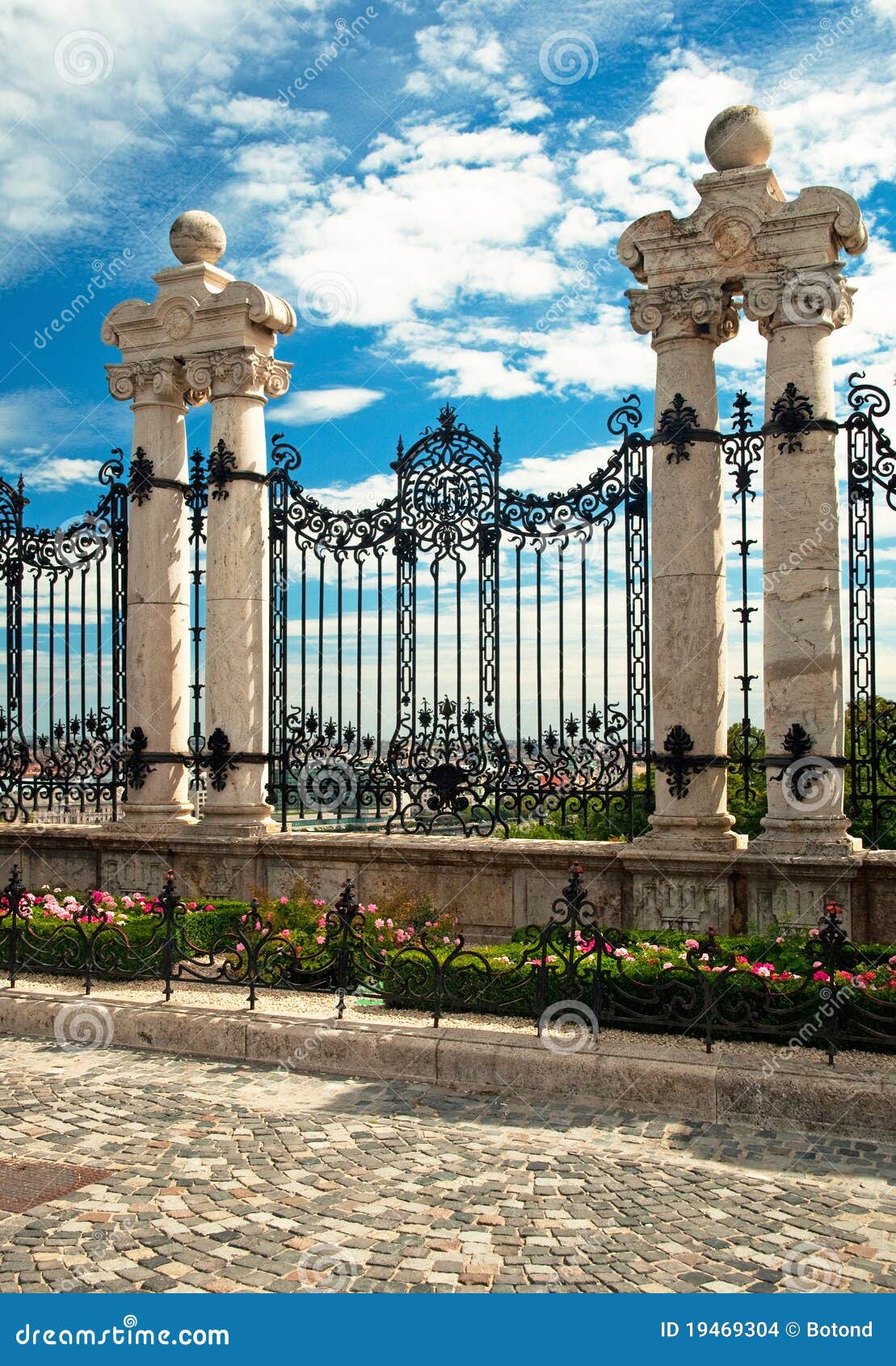 Fence of the Budapest Castle Stock Photo - Image of historic, palace ...