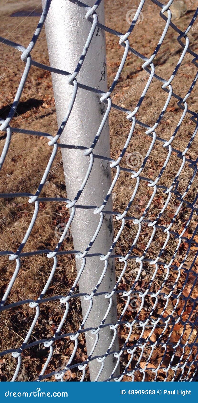 Fence stock photo. Image of enclosed, link, chain, close - 48909588