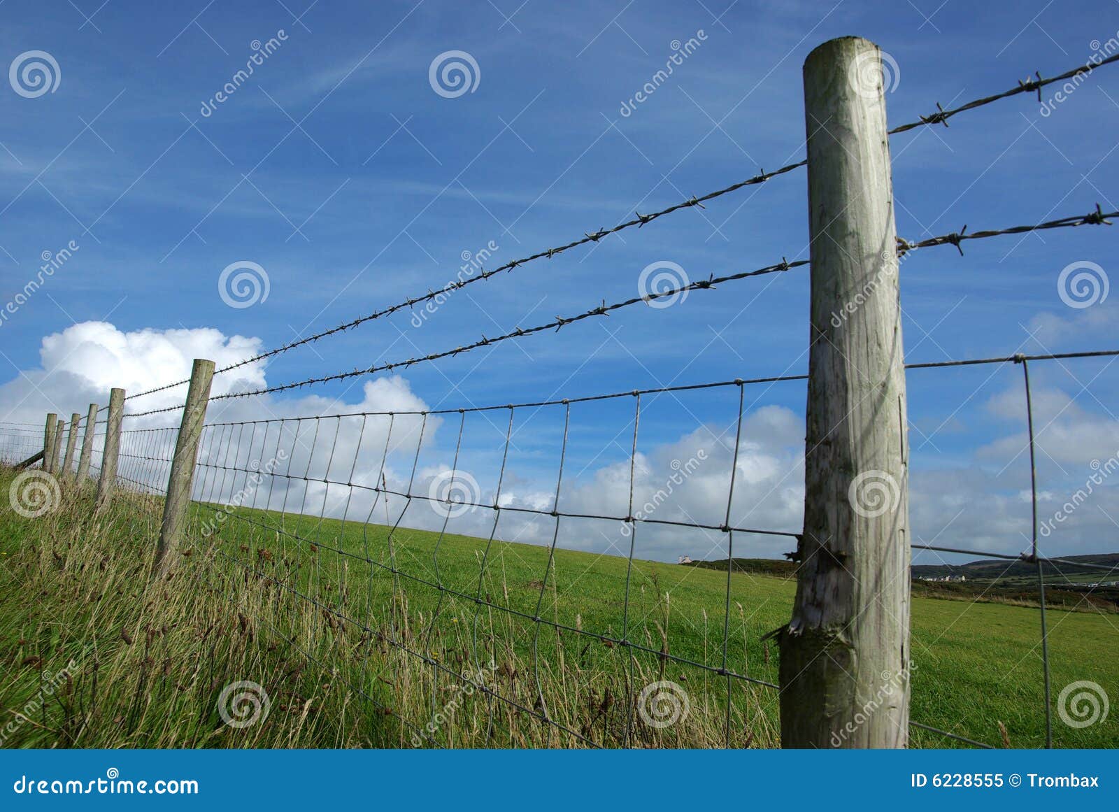Fence in countryside stock image. Image of post, grey - 6228555