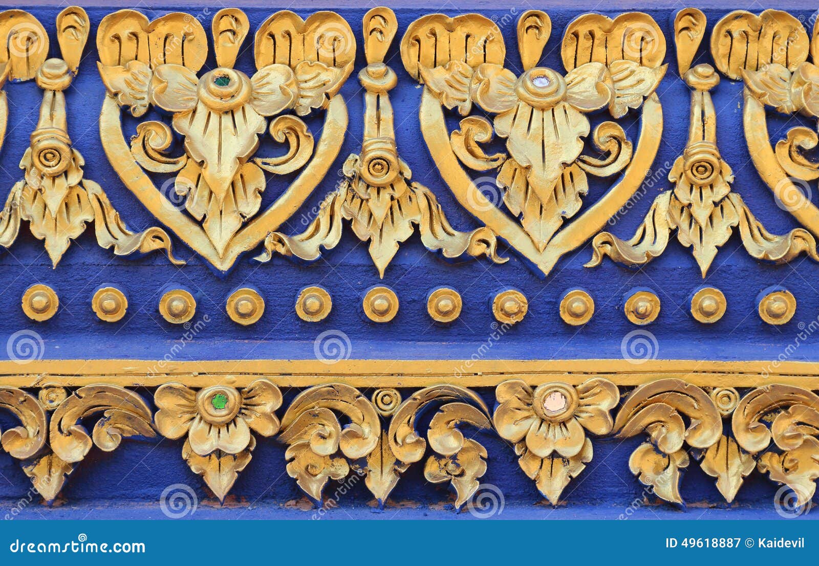 Fence decoration thai art stock image. Image of background - 49618887