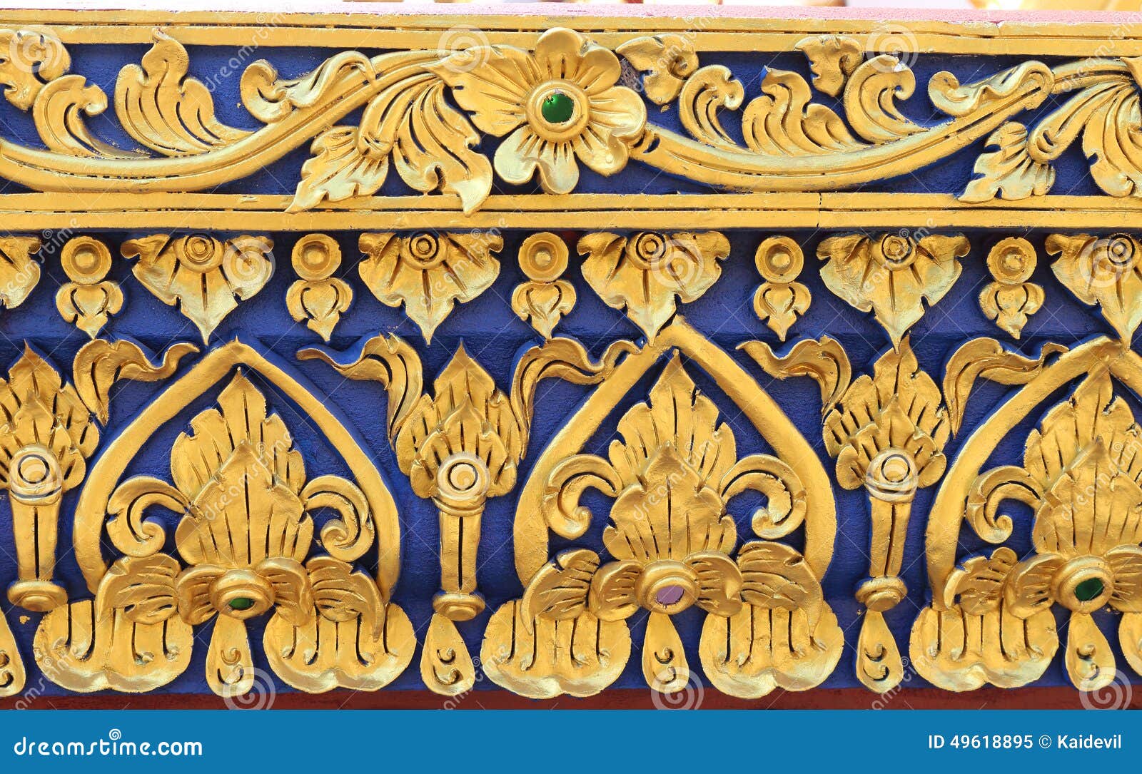 Fence decoration thai art stock image. Image of white - 49618895